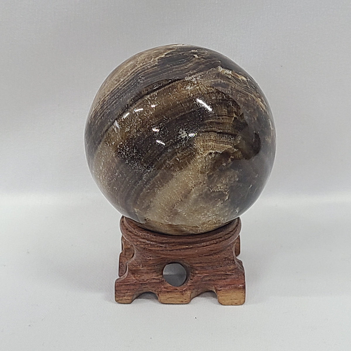 Chocolate Calcite Sphere – Artworks of Nature