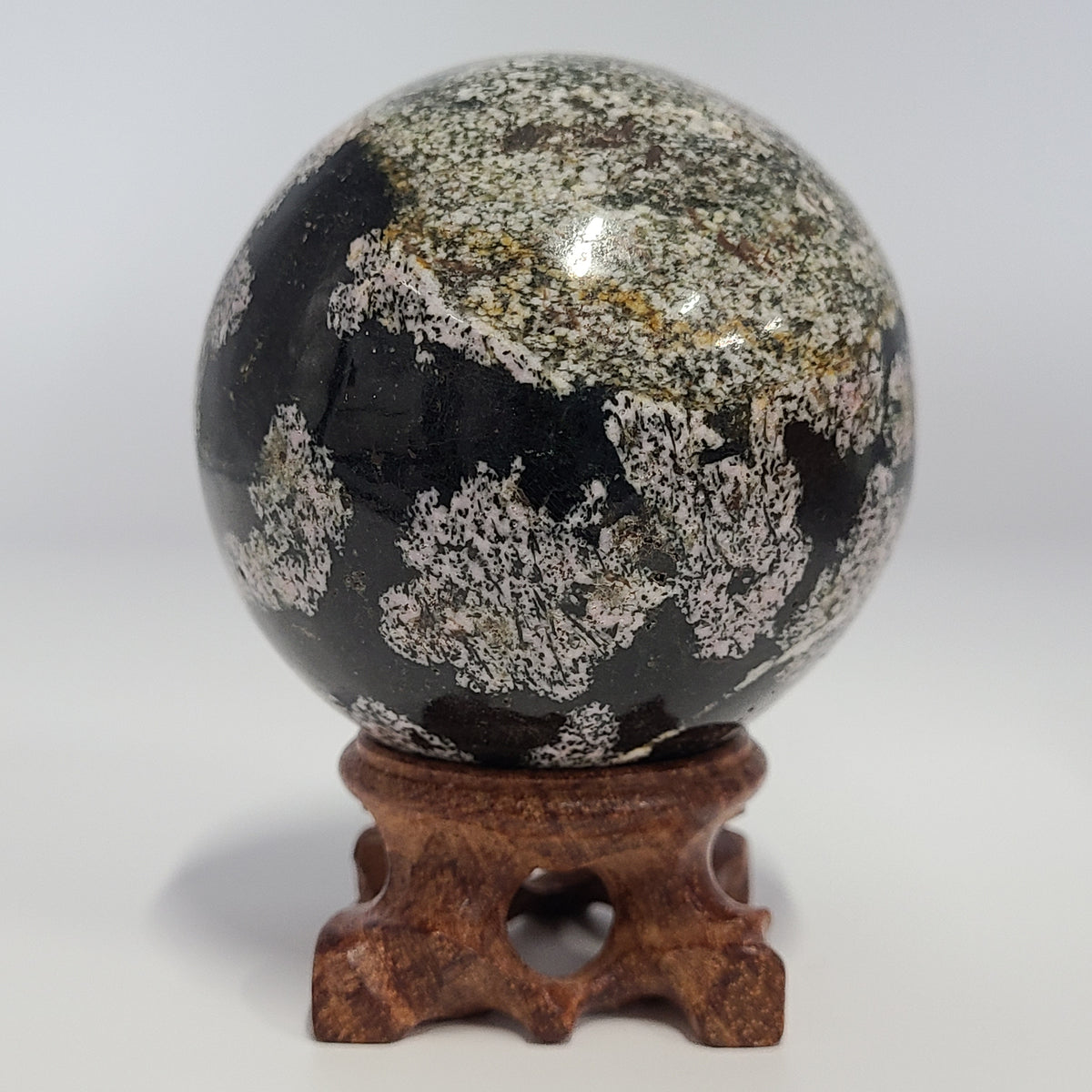 Snowflake Obsidian Sphere – Artworks of Nature